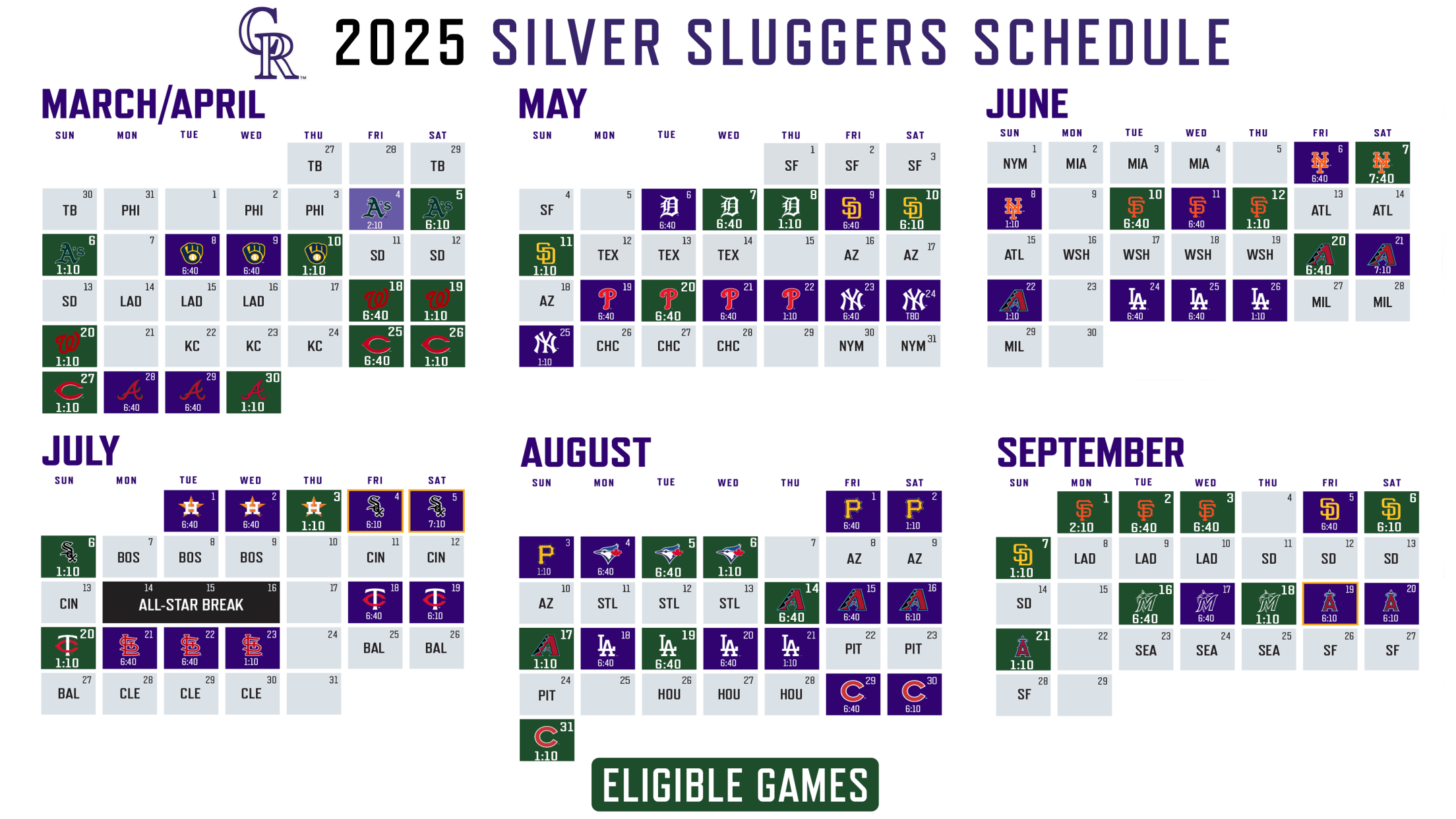 Silver Sluggers | Group Tickets | Colorado Rockies
