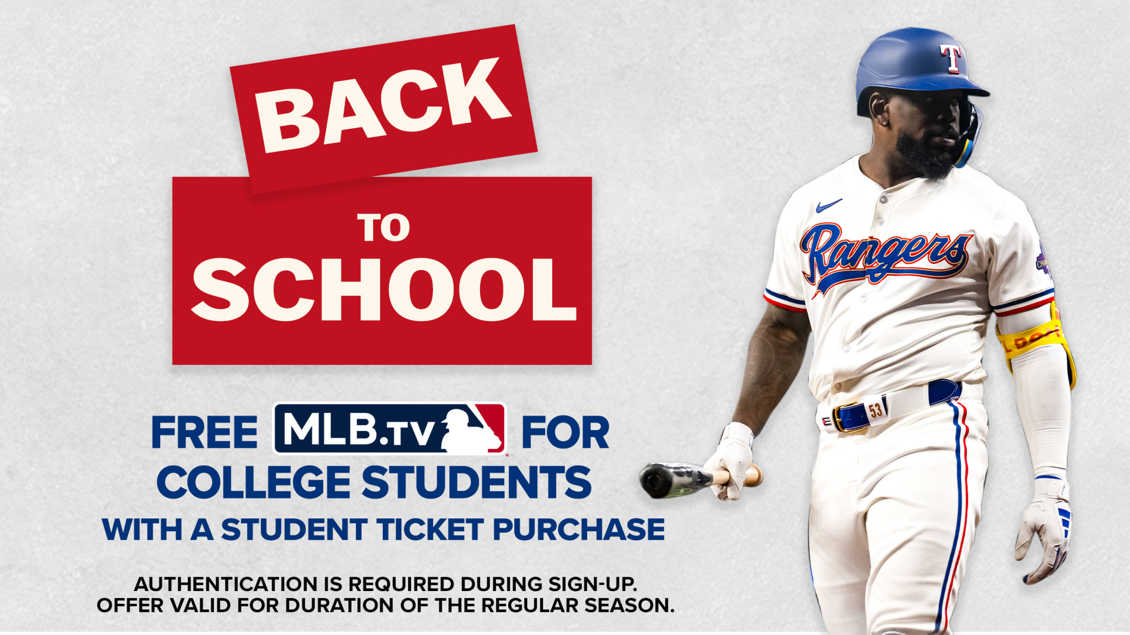 Student Discount Offer | Texas Rangers | Texas Rangers