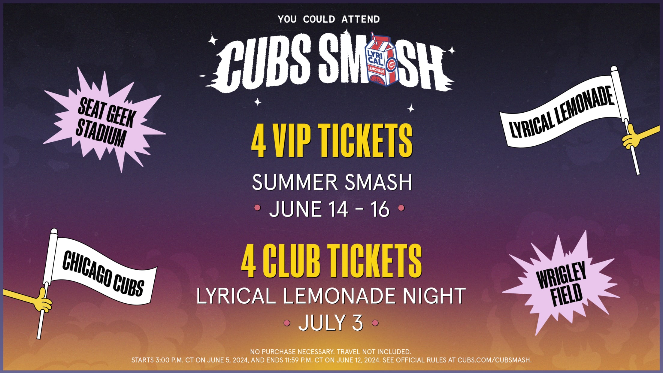Chicago Cubs Summer Smash Sweepstakes | Chicago Cubs