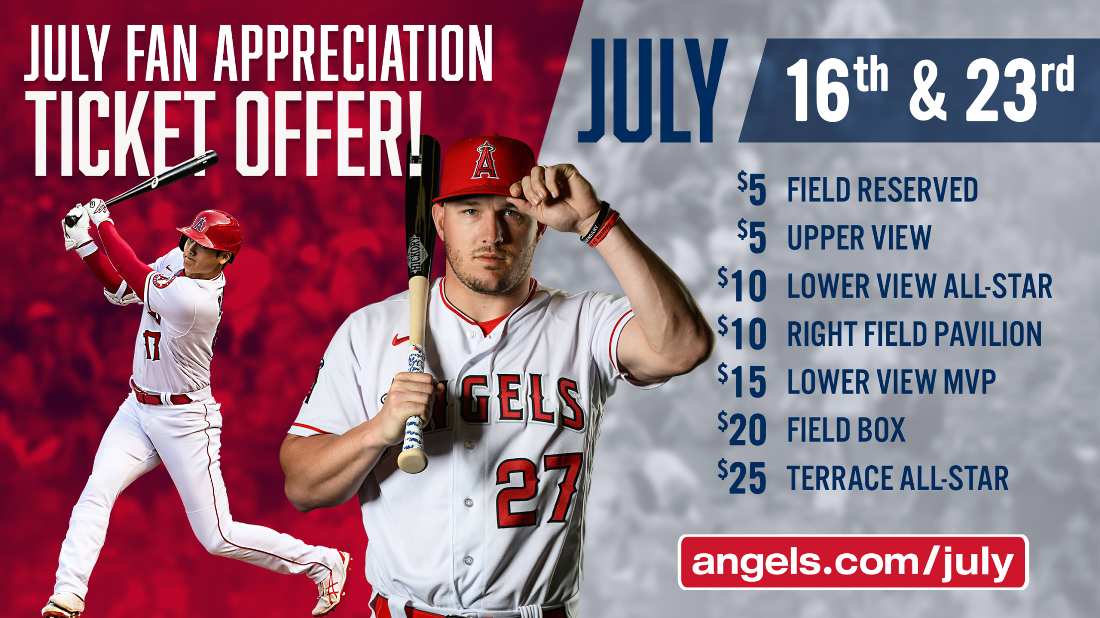 July Fan Appreciation Ticket Offer | Los Angeles Angels