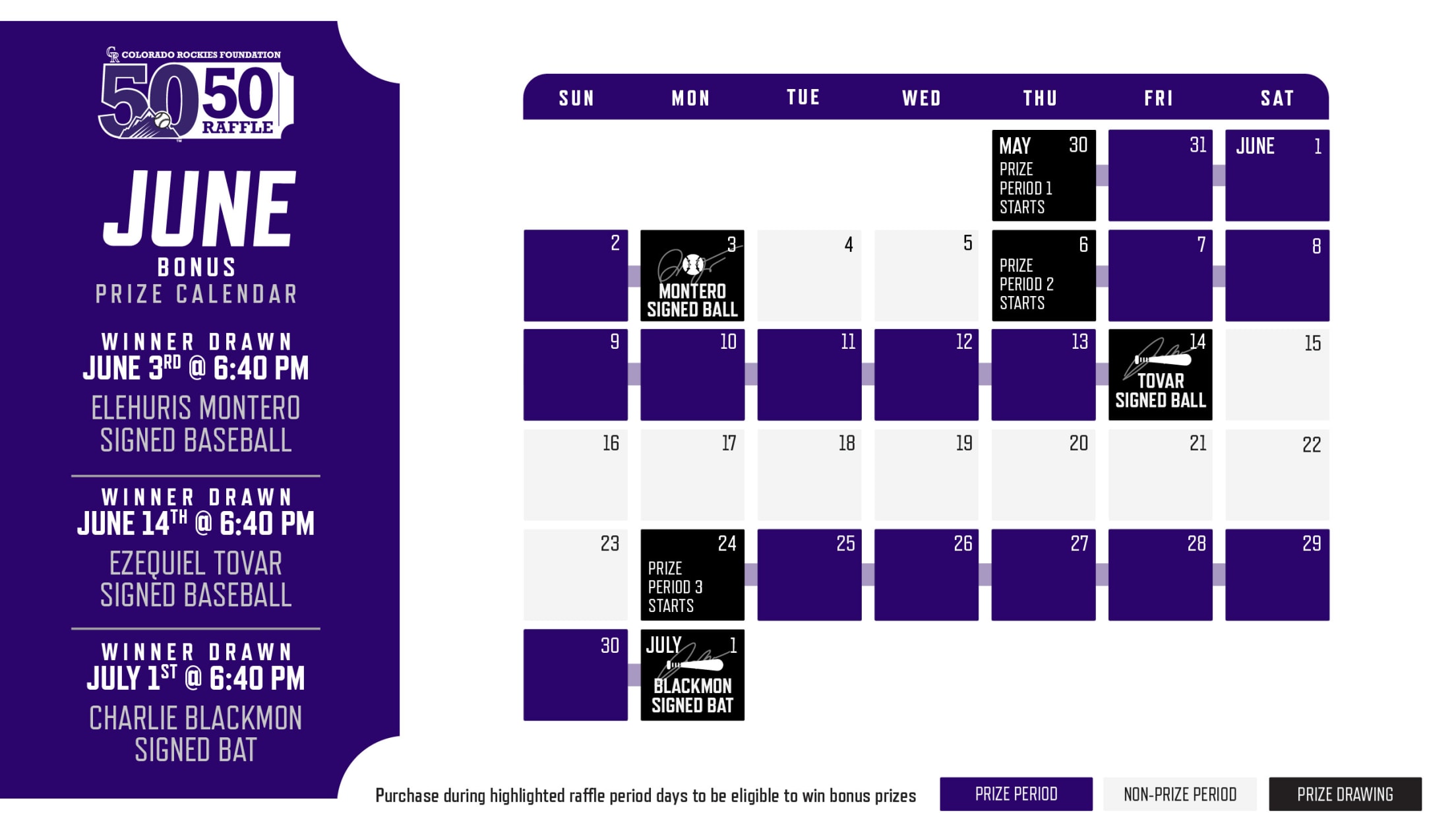 Rockies 50/50 Raffle | Colorado Rockies
