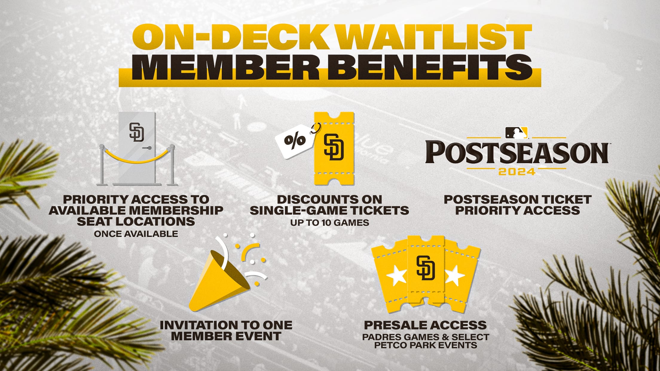Padres On-Deck Membership Waitlist | San Diego Padres