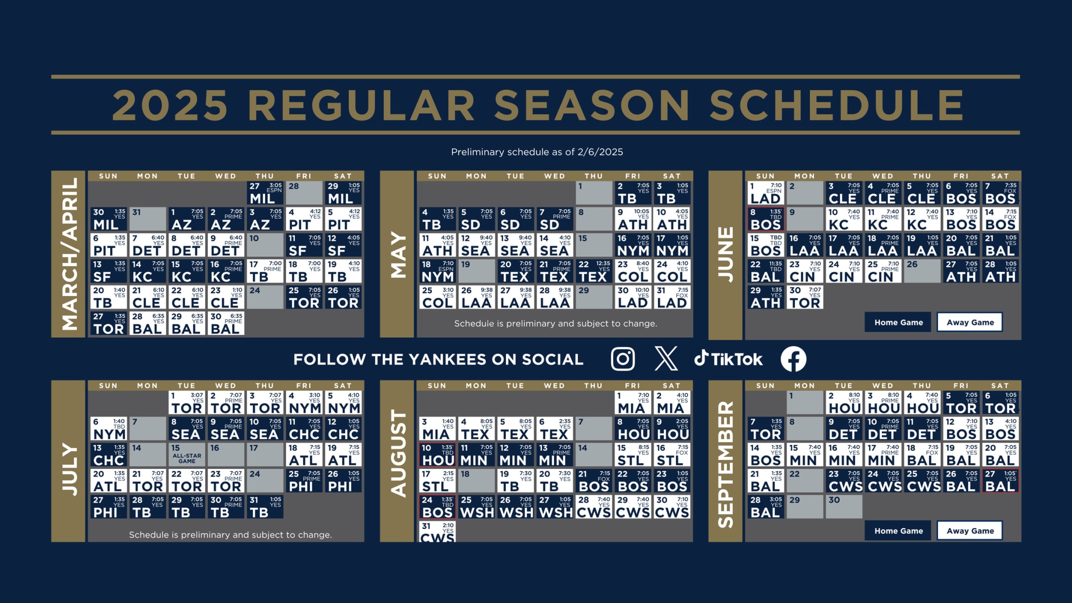 Yankees Schedule 2020 60 Game New York Yankees Schedule Announced