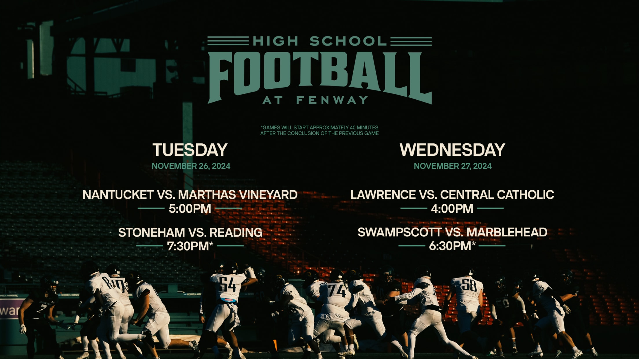 High School Football at Fenway Park | Boston Red Sox