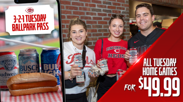 3-2-1 TUESDAYS BALLPARK PASS | Cincinnati Reds