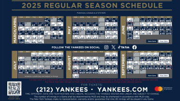 Yankees Printable Schedule | New York Yankees