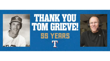 Rangers honor Tom Grieve upon retirement