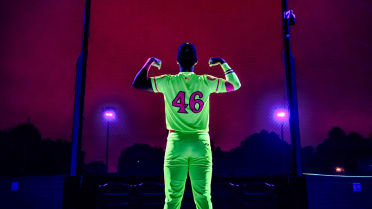 Cosmic Baseball brings black lights to Chili Peppers' field