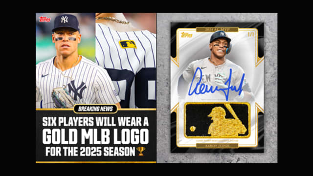 MLB, Topps & Fanatics team up for gold MLB logo patch