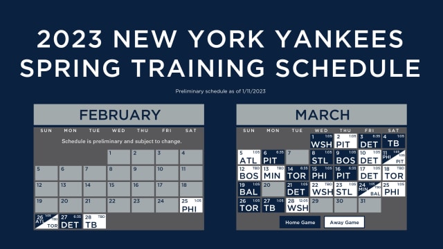 Yankees Printable Schedule | New York Yankees