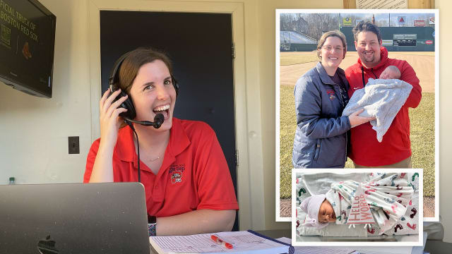 Double-A Red Sox broadcaster Emma Tiedemann enters season as new mom