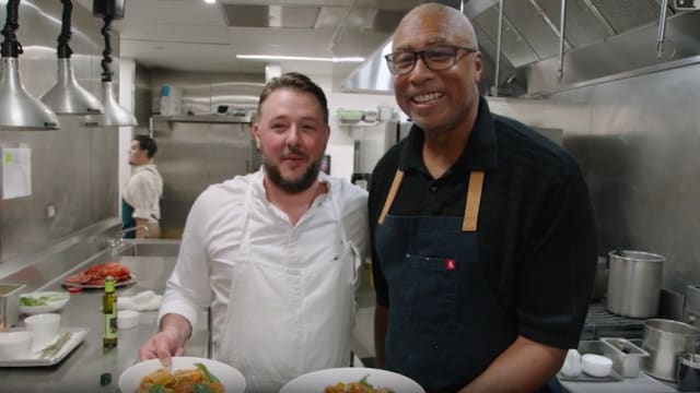 Bernie Williams cooks with Chef Adam Sobel for MLB’s Over the Plate