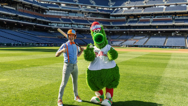 Phillies team up with Blippi for fun segment