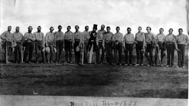 The first baseball game ever recorded