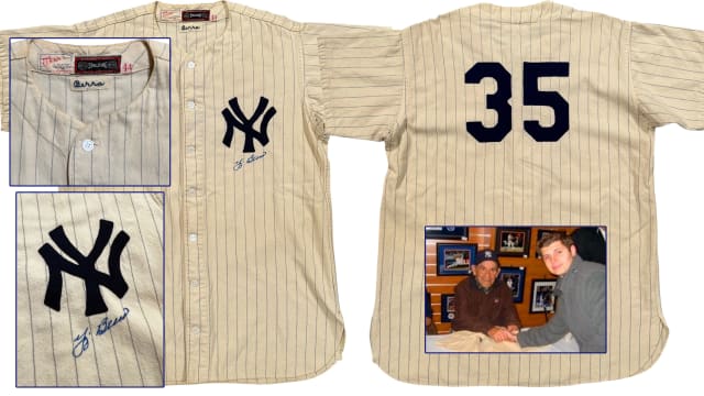Yogi Berra rookie jersey sells at auction