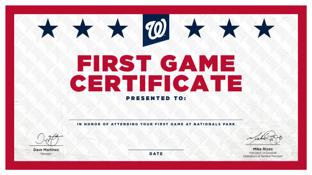 Nationals Park Experiences | Washington Nationals