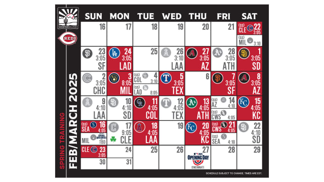 Printable Schedule | Schedule | Cincinnati Reds