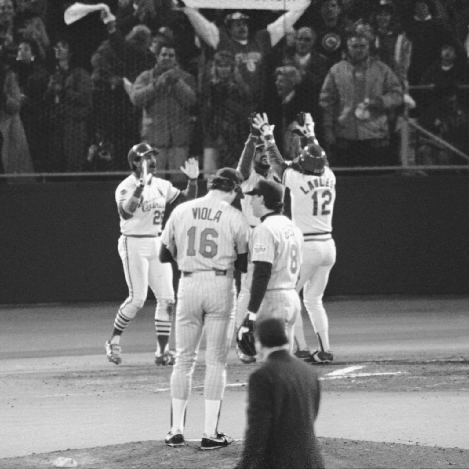 Tom Lawless great World Series bat flip