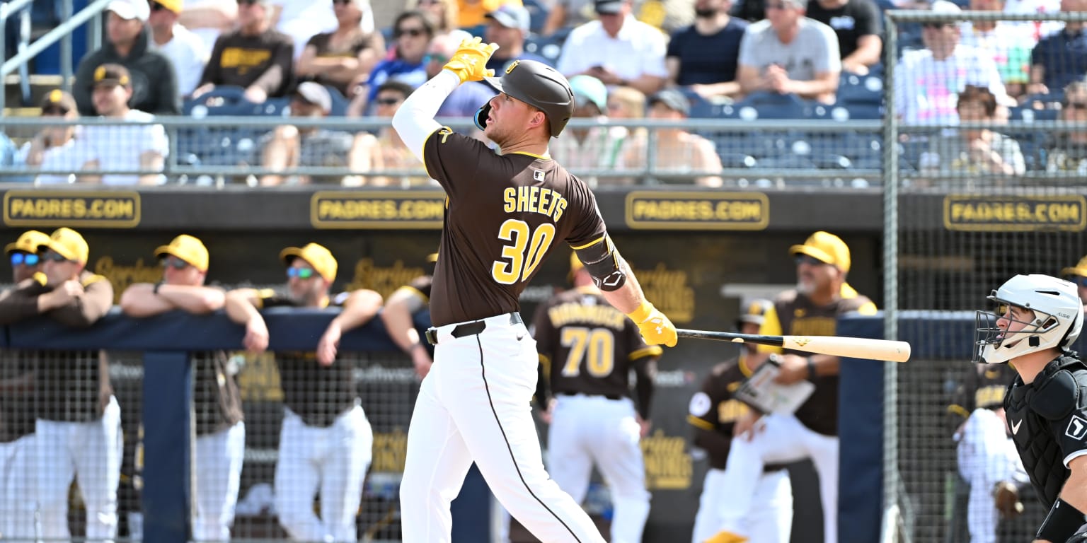 Gavin Sheets making case for Padres 2025 Opening Day roster