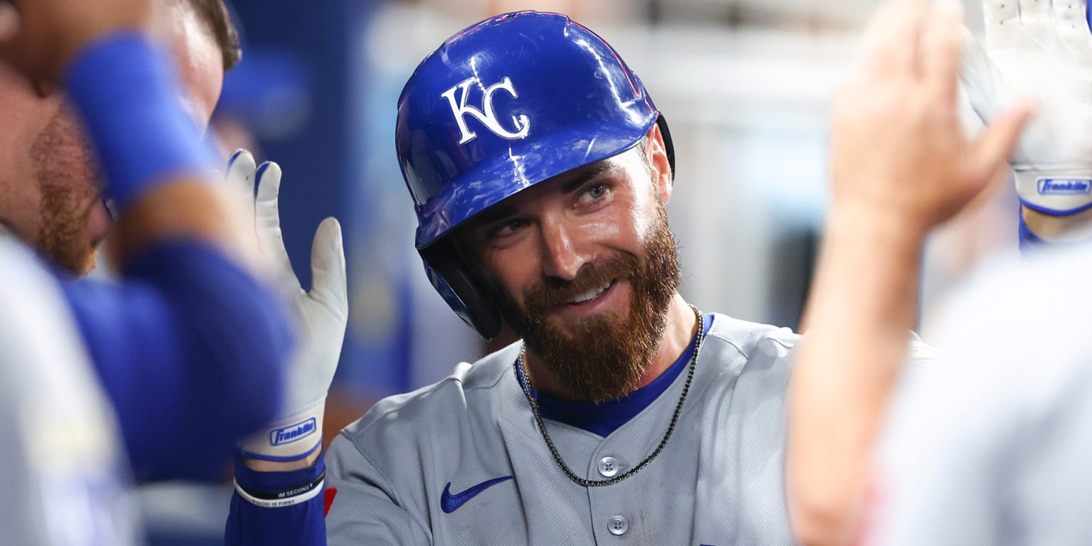 John Rave hits first two career homers in Royals' loss to Marlins