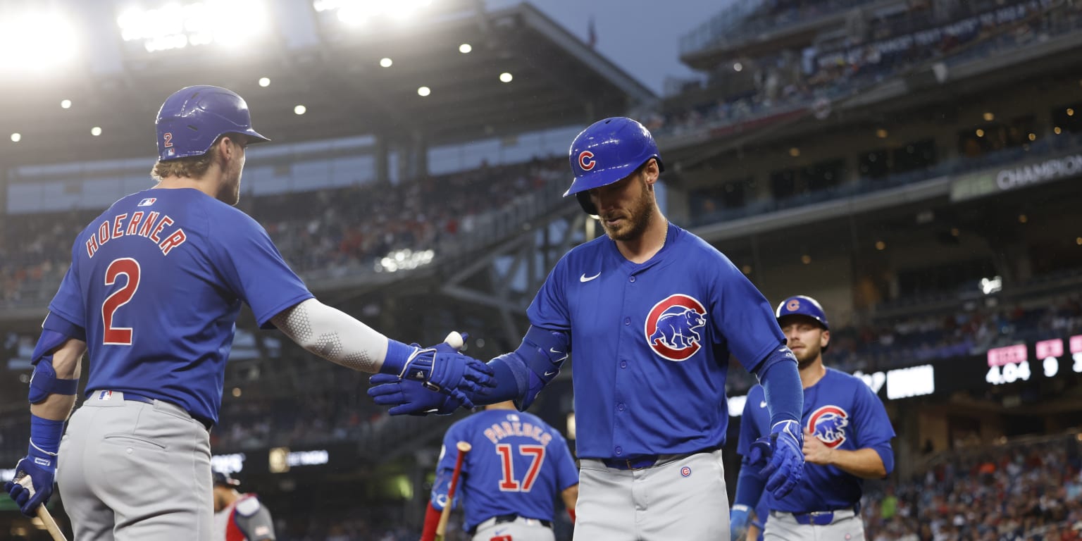 Cubs score seven runs in second inning to defeat Nationals