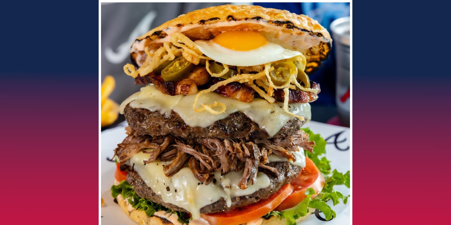 Braves selling seven-inch 'The Bat Flip' burger