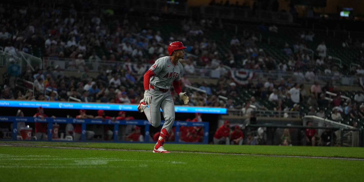 Jordyn Adams hits first career home run in Angels' loss