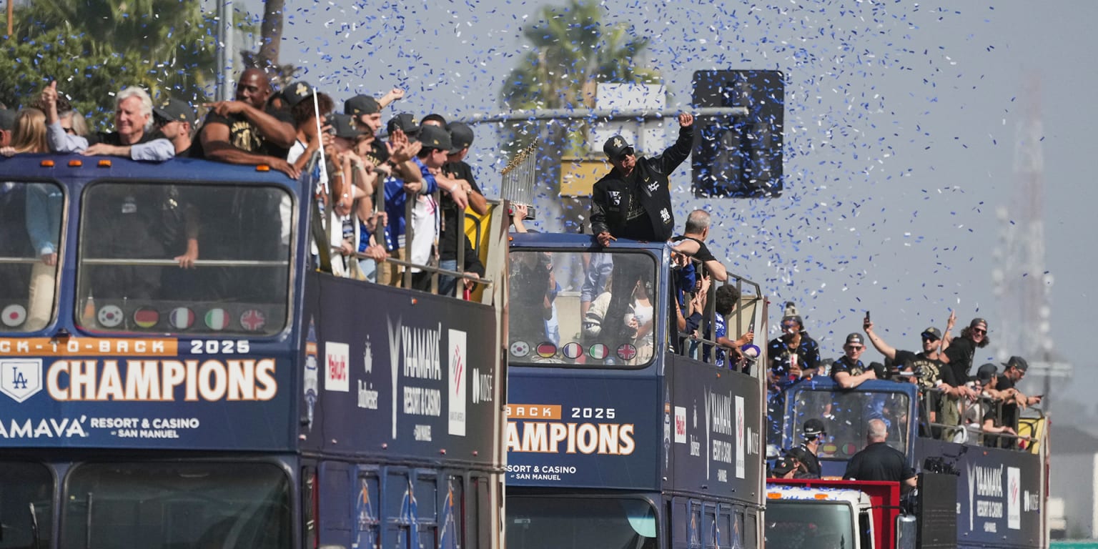 Dodgers celebrate 2025 World Series with parade