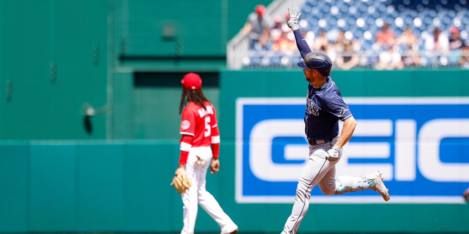 Brandon Lowe hits grand slam as Rays sweep Nationals