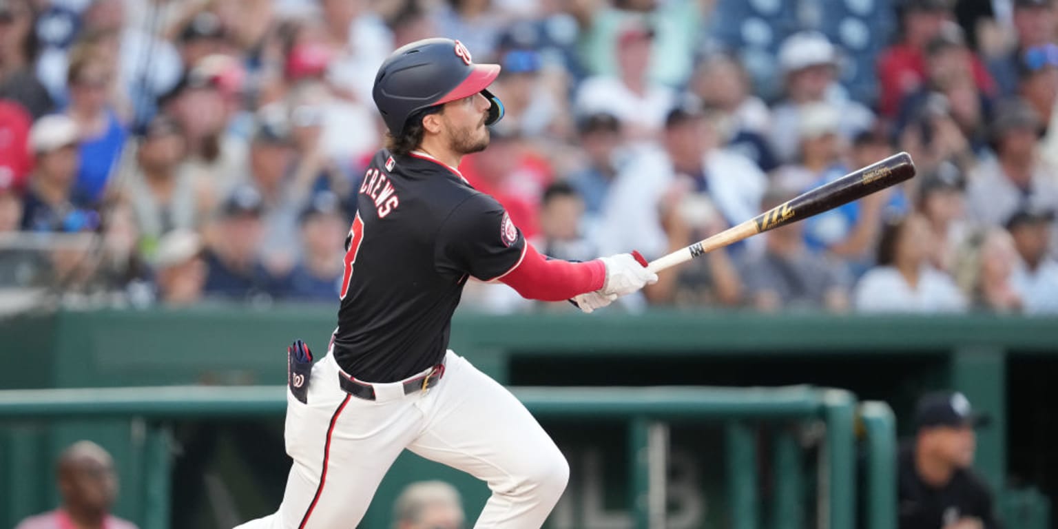 Gavin Dugas spent day off at Dylan Crews' Nationals debut game