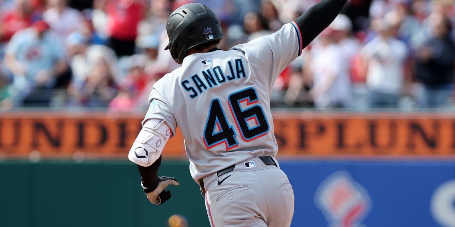 Primer HR de Sanoja en MLB sentenció triunfo de Marlins sobre Filis en ...