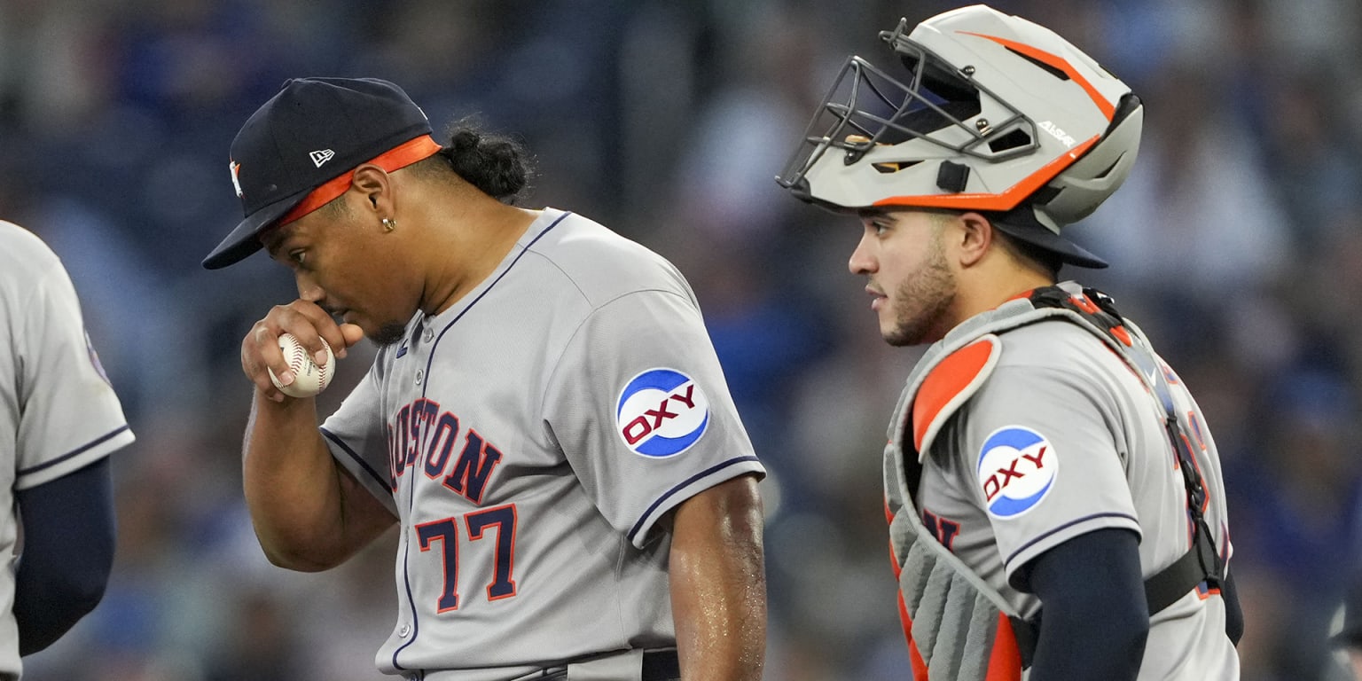 Astros' Luis Garcia placed on injured list with elbow injury