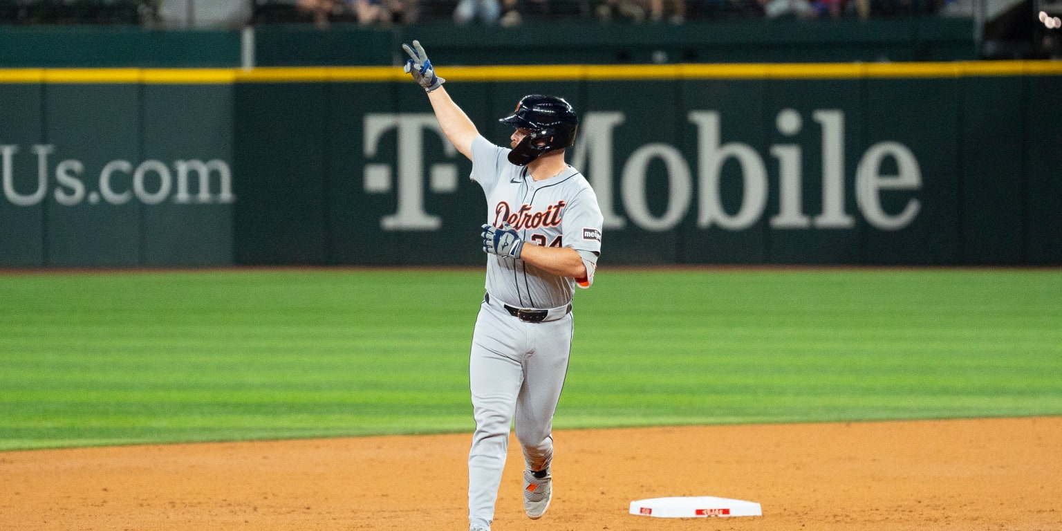 Jake Rogers hits two homers in Tigers win over Rangers