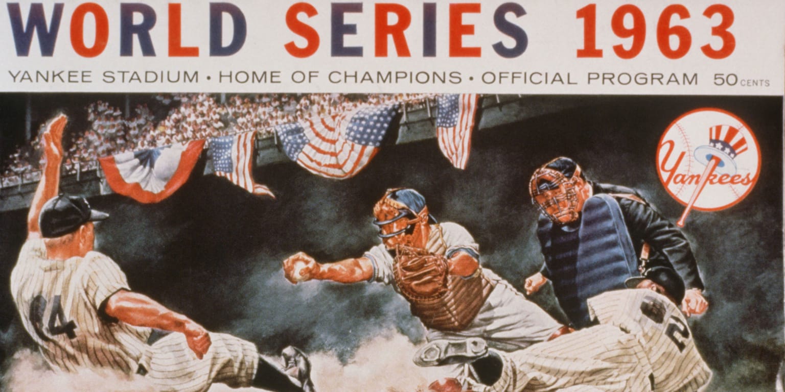 Yankees-Dodgers World Series program covers