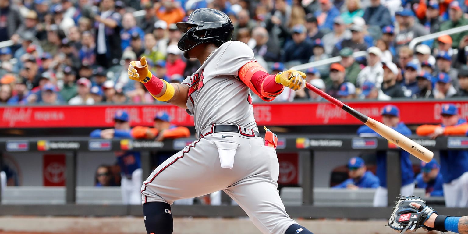 Ronald Acuña Jr batea jonrón al tercer piso de Citi Field