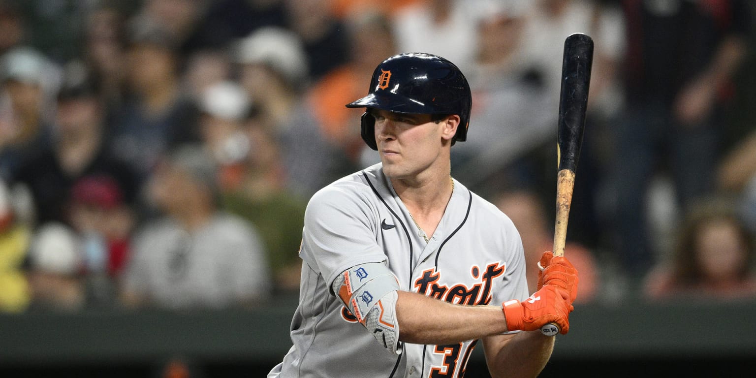 Kerry Carpenter makes spring debut in Tigers' game vs. Braves