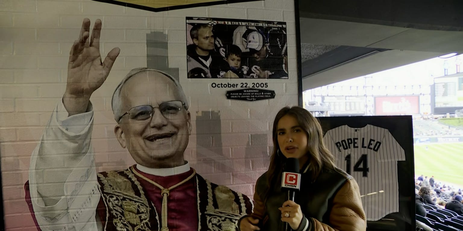 White Sox honor Pope Leo XIV with graphic installation at Rate Field