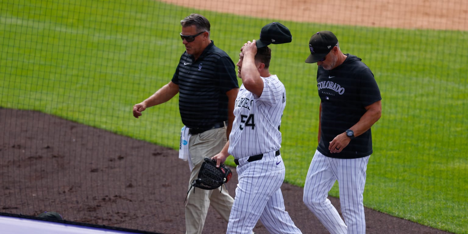Seth Halvorsen leaves Rockies' win with right elbow injury