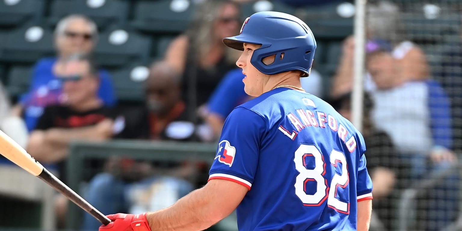 Wyatt Langford hits first home run of spring