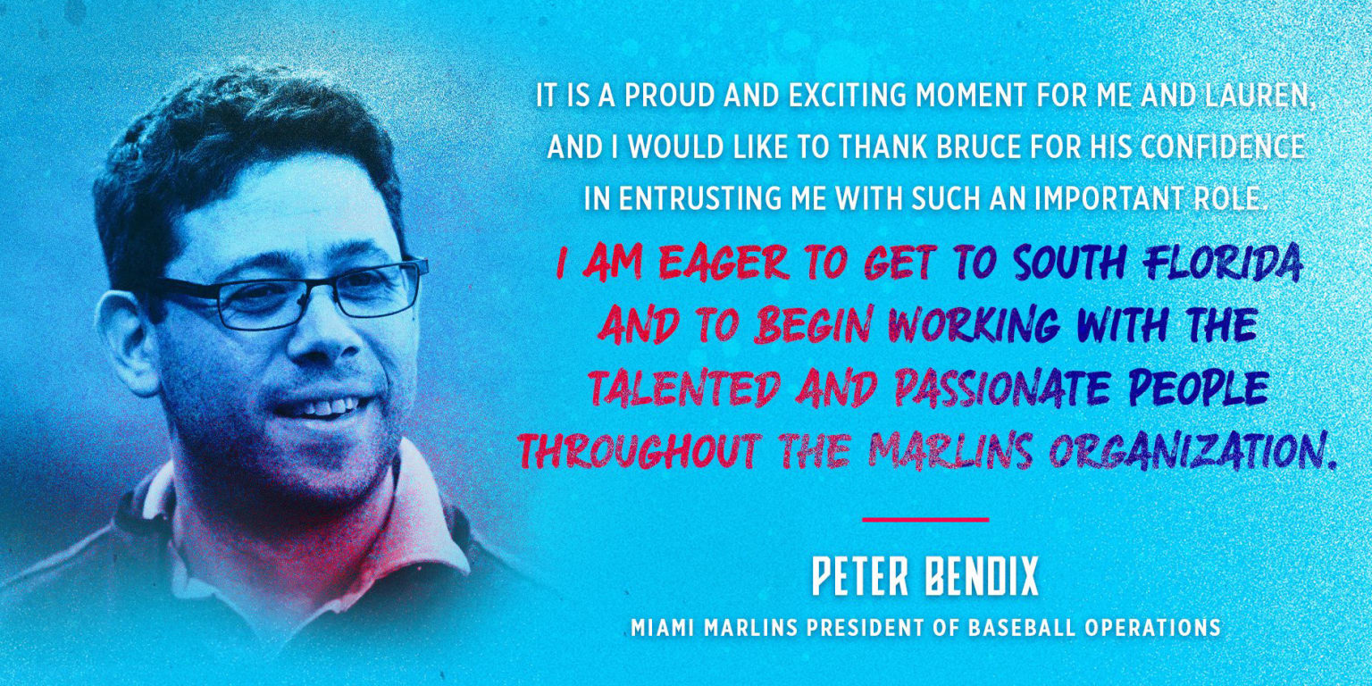 Marlins name Peter Bendix president of baseball operations