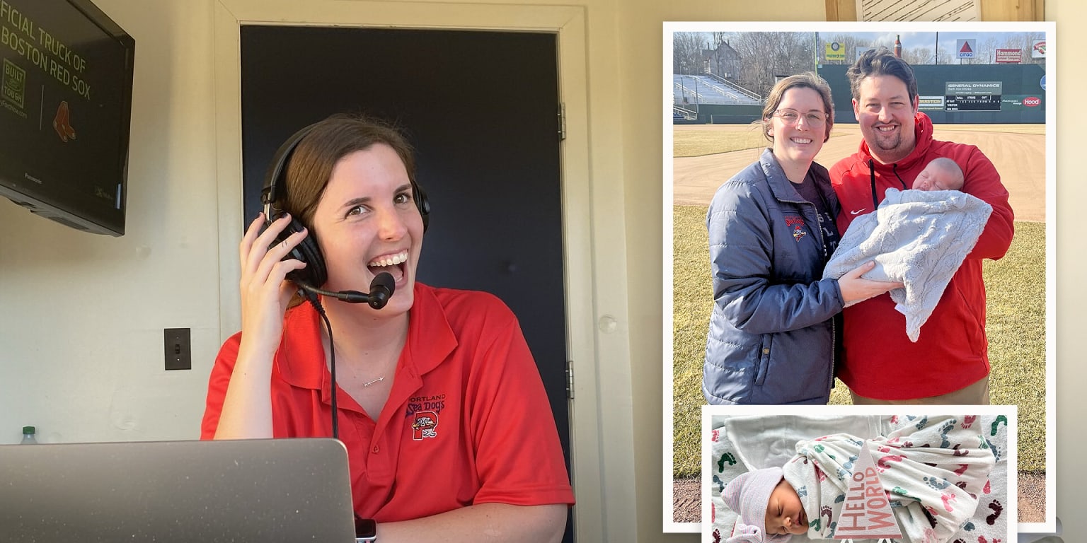 Double-A Red Sox broadcaster Emma Tiedemann enters season as new mom