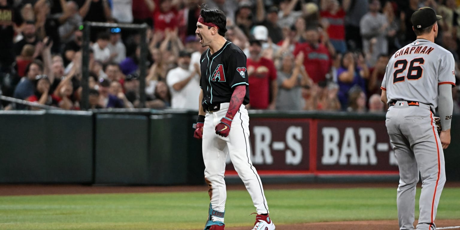 Corbin Carroll is a triples machine as D-backs record holder