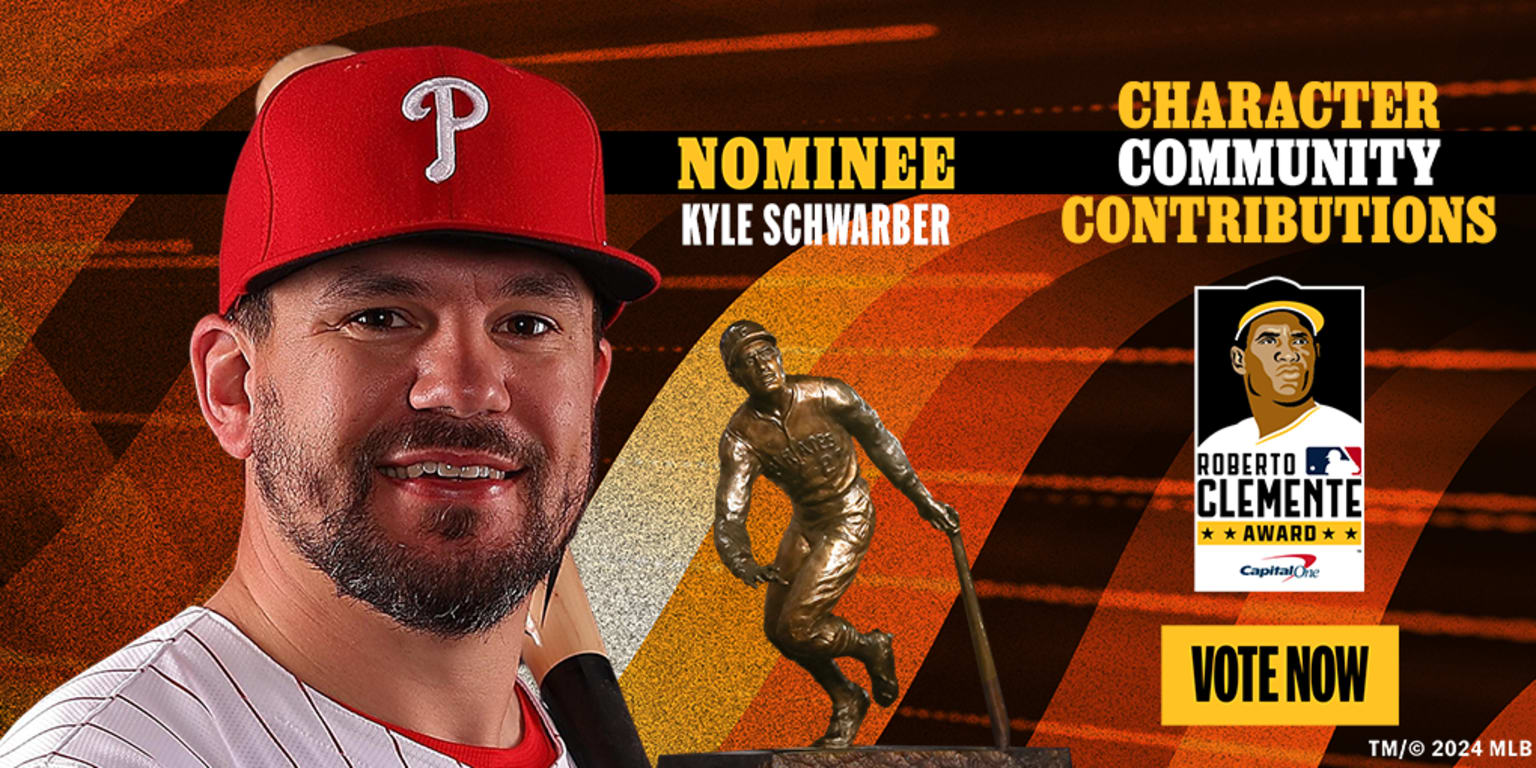 Kyle Schwarber named Phillies' Roberto Clemente Award nominee