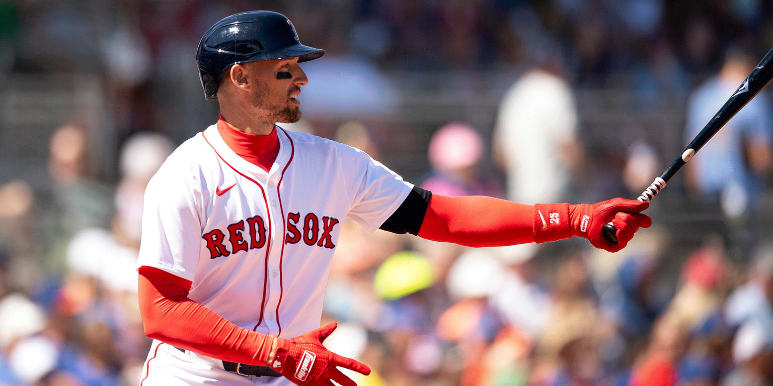 Trayce Thompson swinging a hot bat for Red Sox