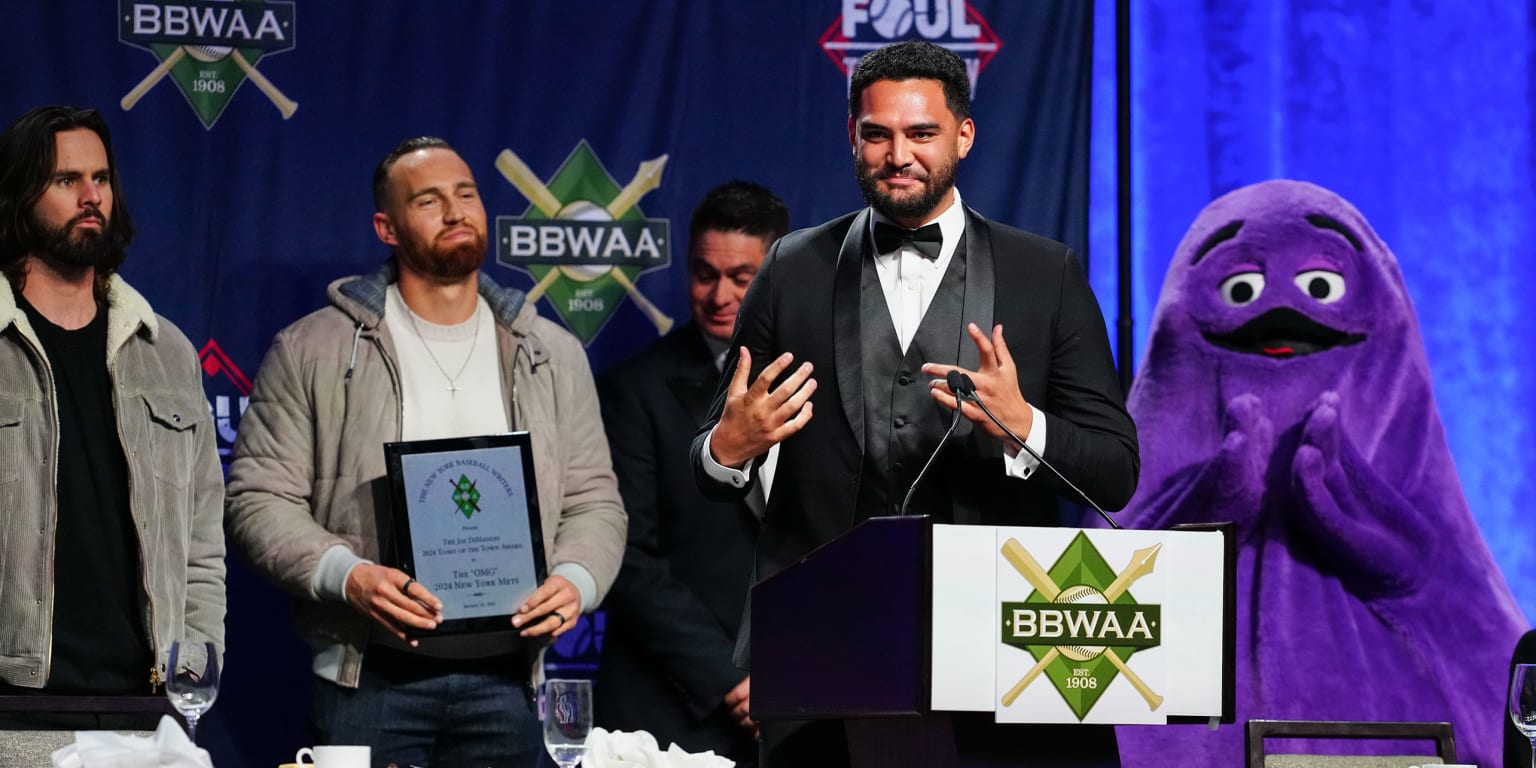 'OMG' Mets celebrated one last time at BBWAA dinner
