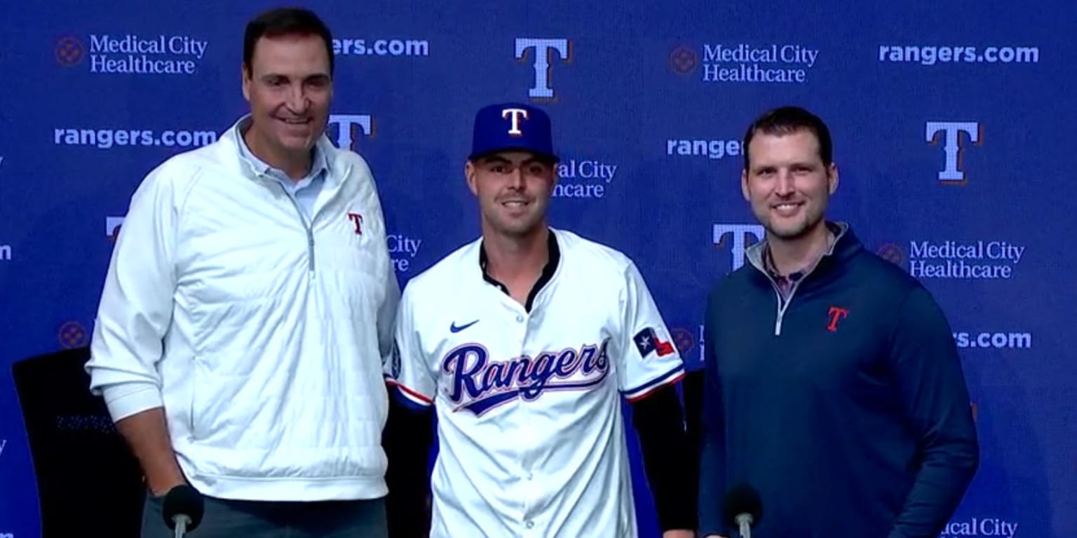 MacKenzie Gore introduced by Rangers