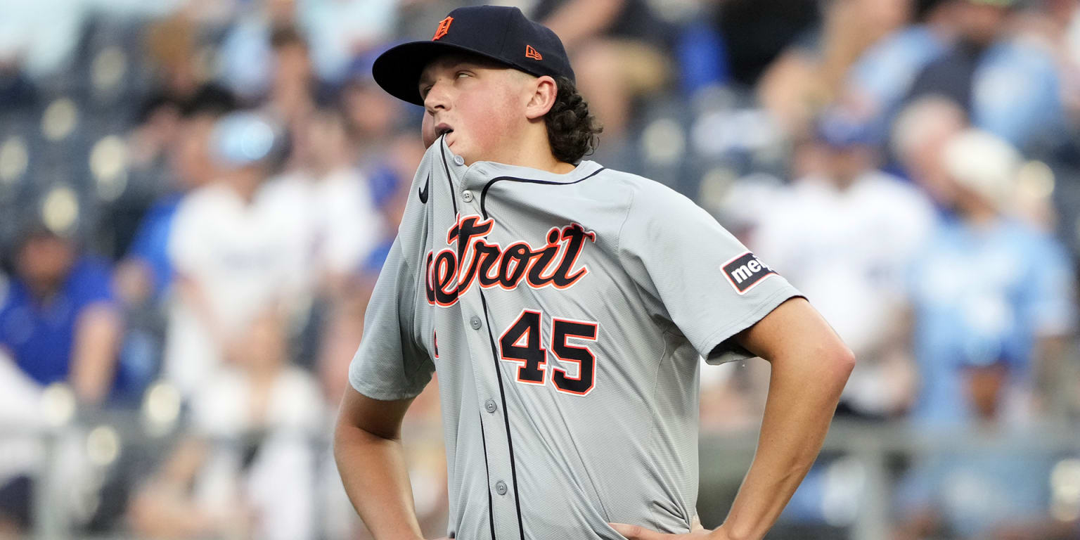 Reese Olson hit by comebacker, exits start vs. Royals