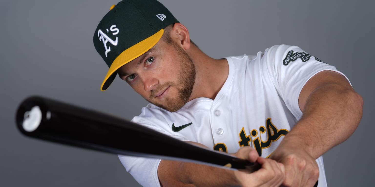 Max Schuemann drawing A's attention during Spring Training