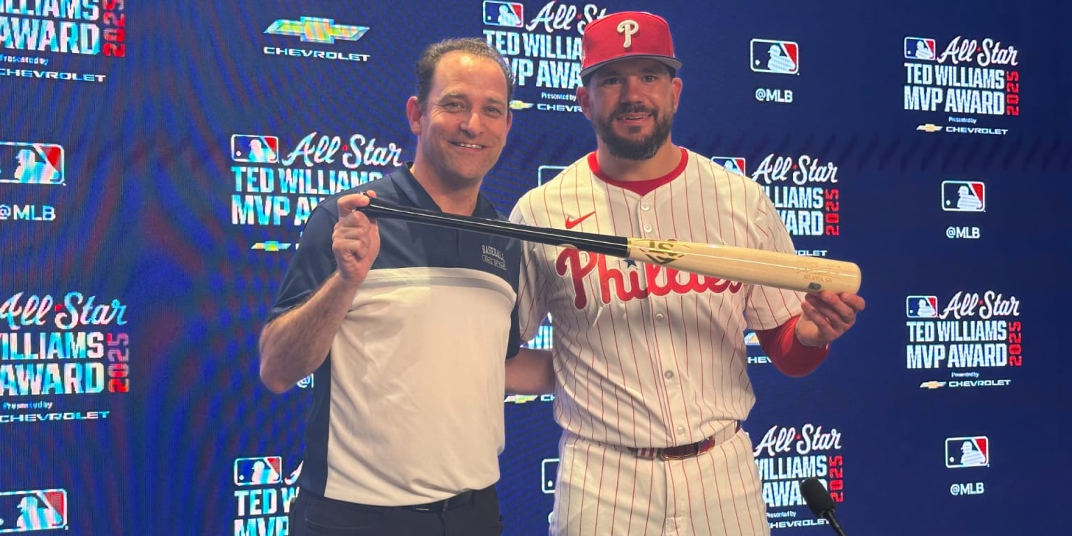 Kyle Schwarber All-Star bat goes to Hall of Fame