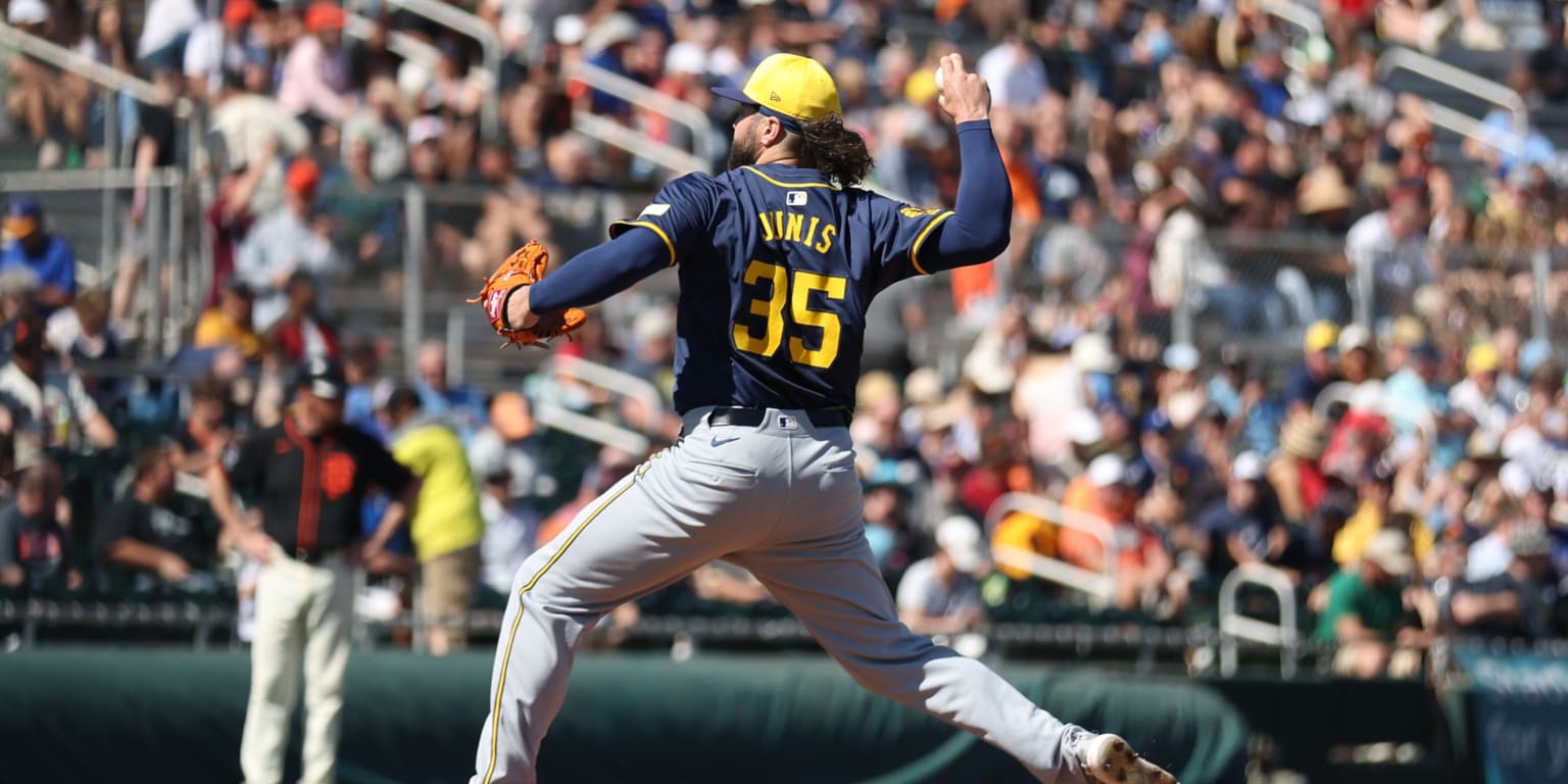 Jakob Junis pitches four hitless innings for Brewers